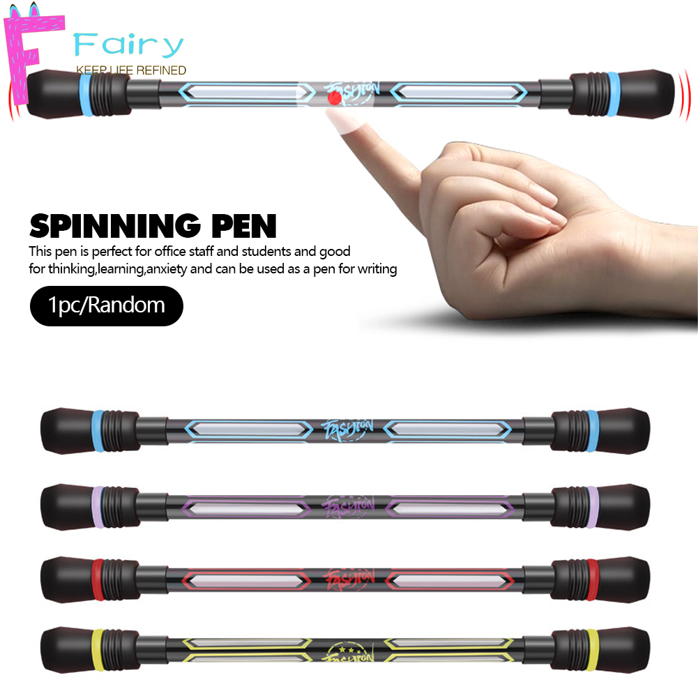 FS 1pc Spinning Pen Creative Rotating Gaming Gel Pens Student Gift Toy ...
