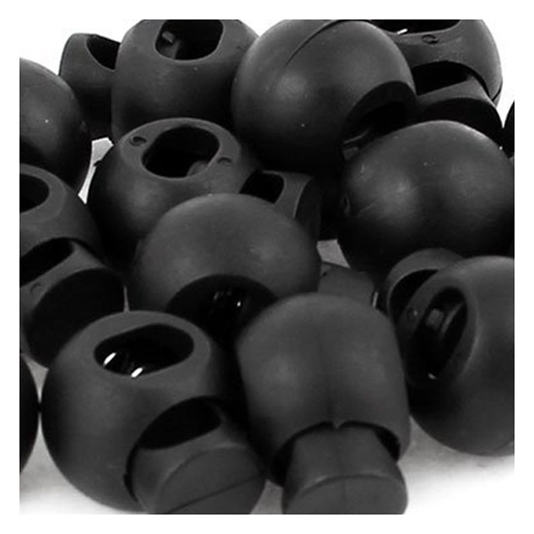 Adjustable Round Toggle Spring Loaded Rope Lanyard Cord Locks 30 Pcs ...