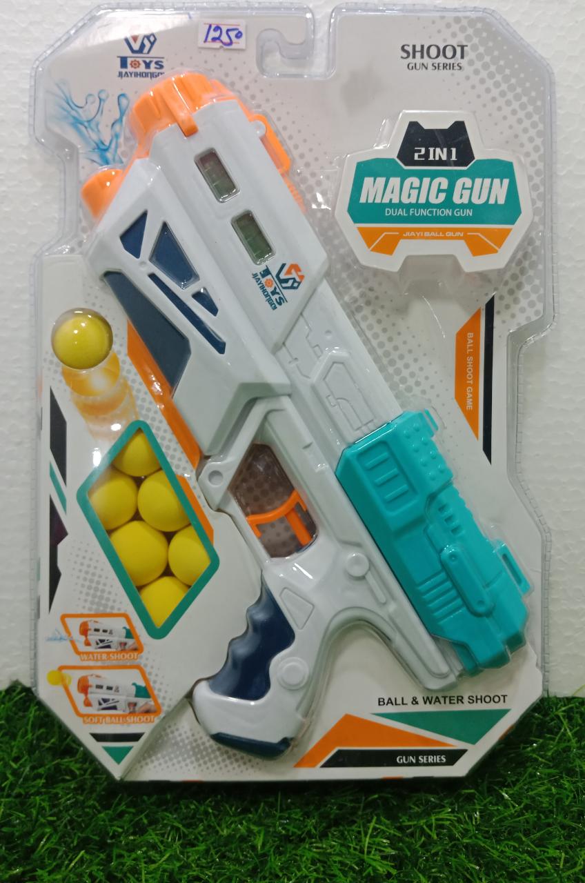 2 in 1 Magic_Blaster_Gunz with Soft Eva_Balls and Water Shooting_Magic ...