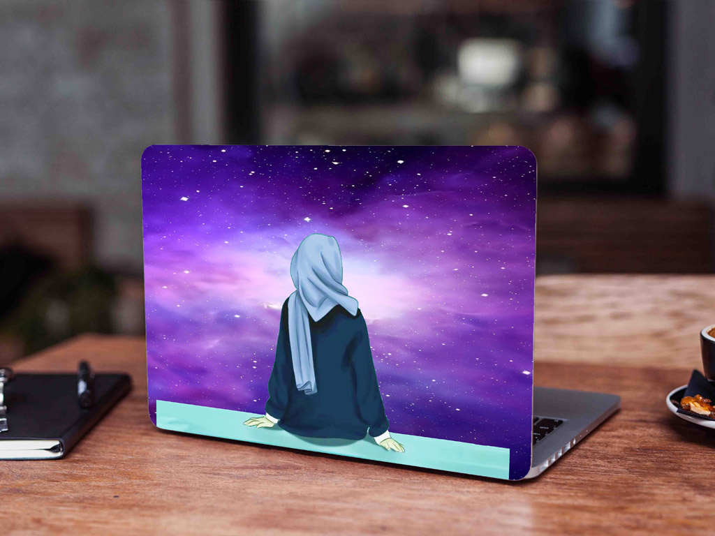 Hijab Girl Laptop back cover / skin /Laptop Protector /Laptop Cover ...