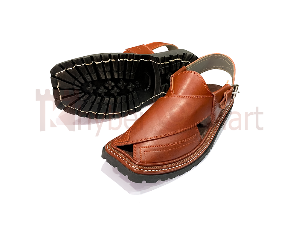 Peshawari chappal for men new style leather (VIBRAM SOLE>3 GEAR> SIDE ...