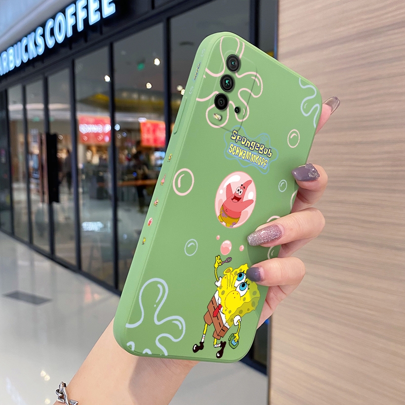 chenyyka for Redmi 9 Power Case Cartoon Cute SpongeBob New Design Side ...