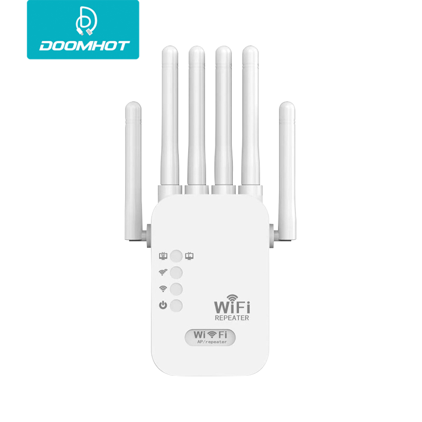 Doomhot WiFi Repeater 2.4Ghz Wireless Range Extender WiFi Signal ...