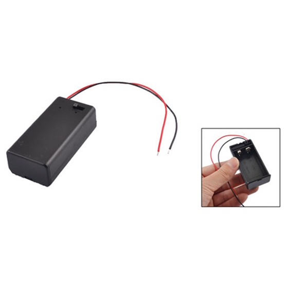 QUANBU Black Plastic Storage Pair SBH-9V Batteries Switch Battery ...
