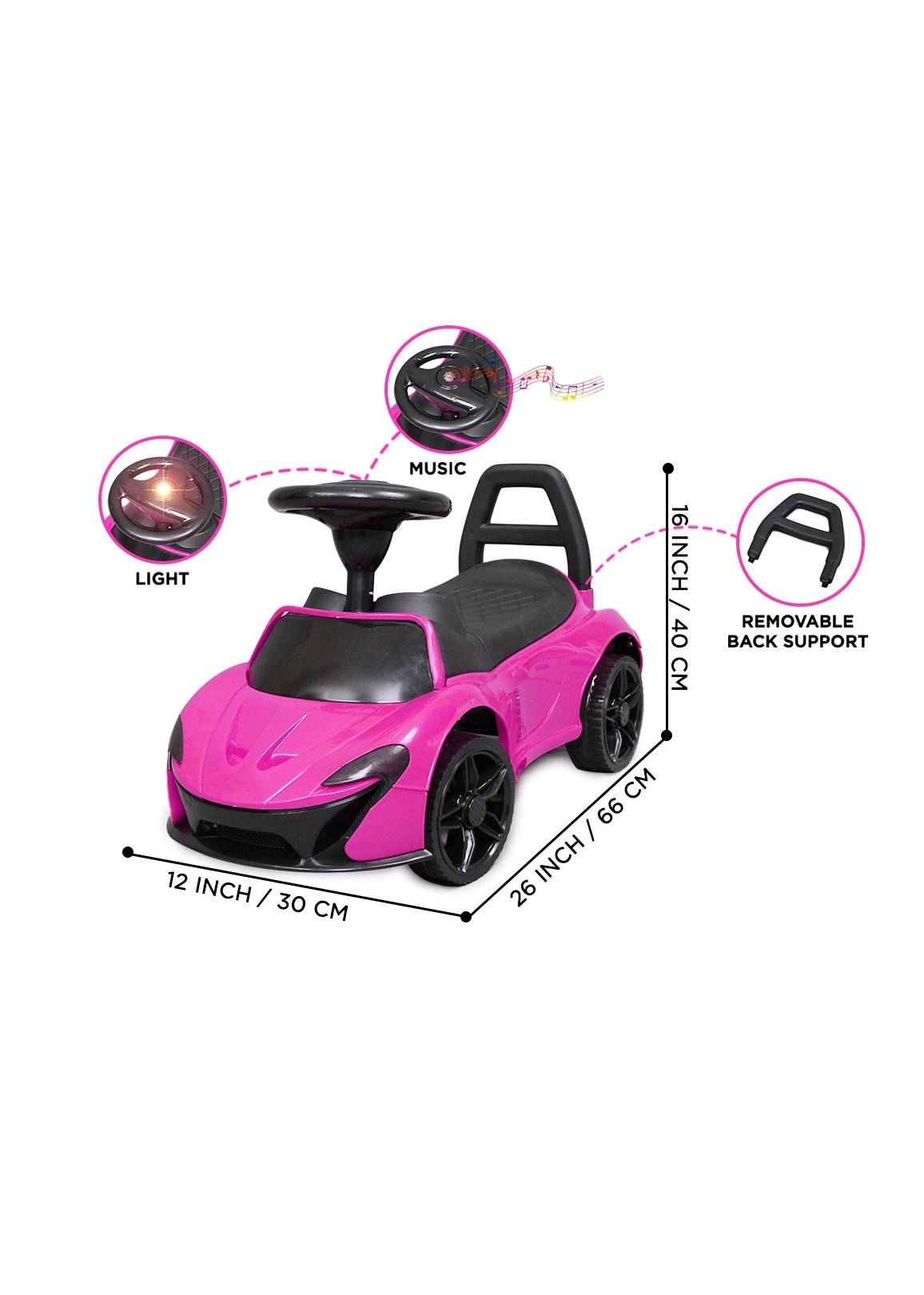 Mini Mclaren 606 Push Car For Kids | Daraz.pk