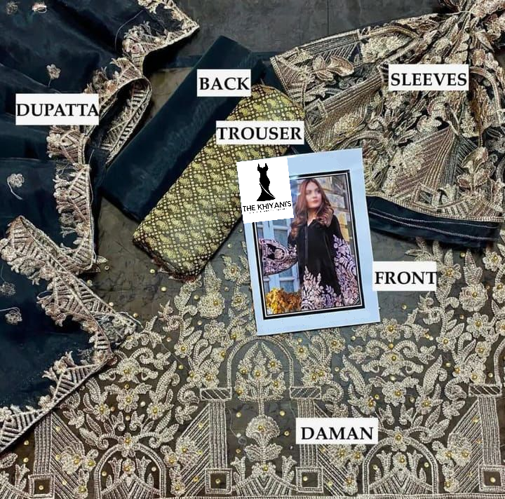 Luxury UnStitched Fabric For Women ,UnStitched Suit, 3 Piece Suit ...