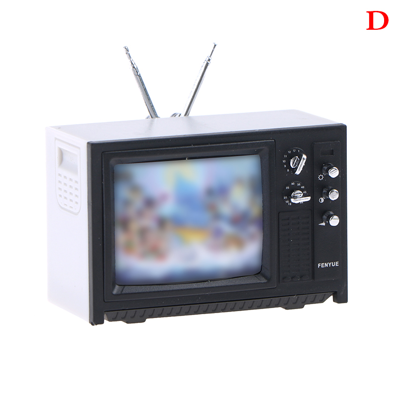 DollHouse Miniature ornaments Mini retro TV toy ornaments MJ | Daraz.pk