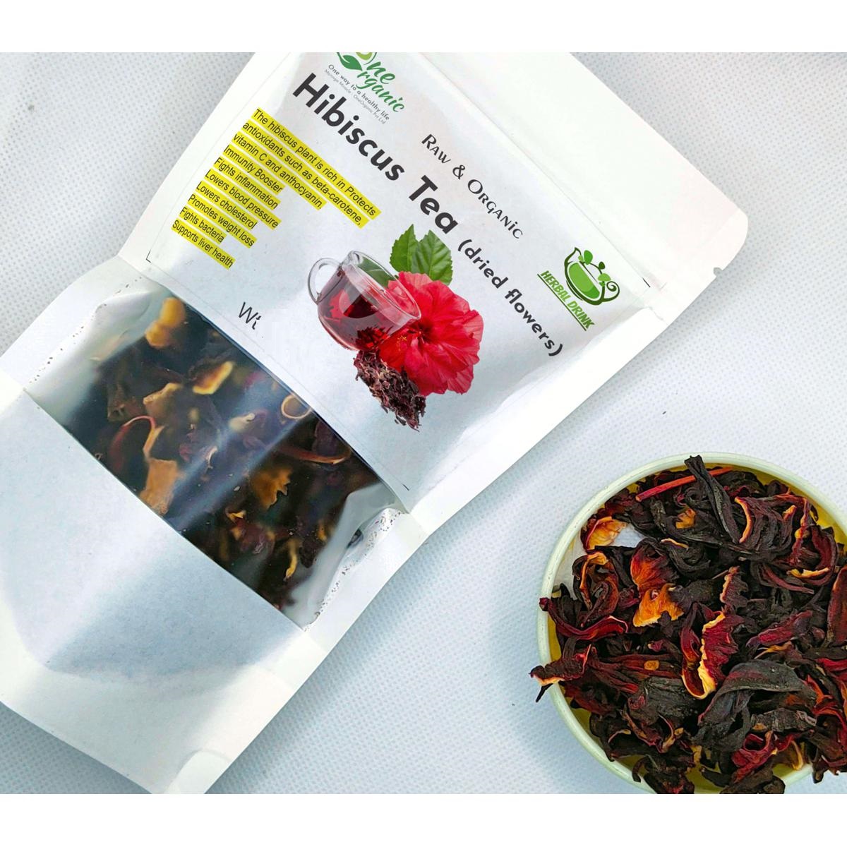 Organic Hibiscus Tea 100 gm | Daraz.pk