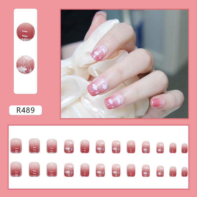 Premium quality 24 press on fake nails in short, medium and long length ...