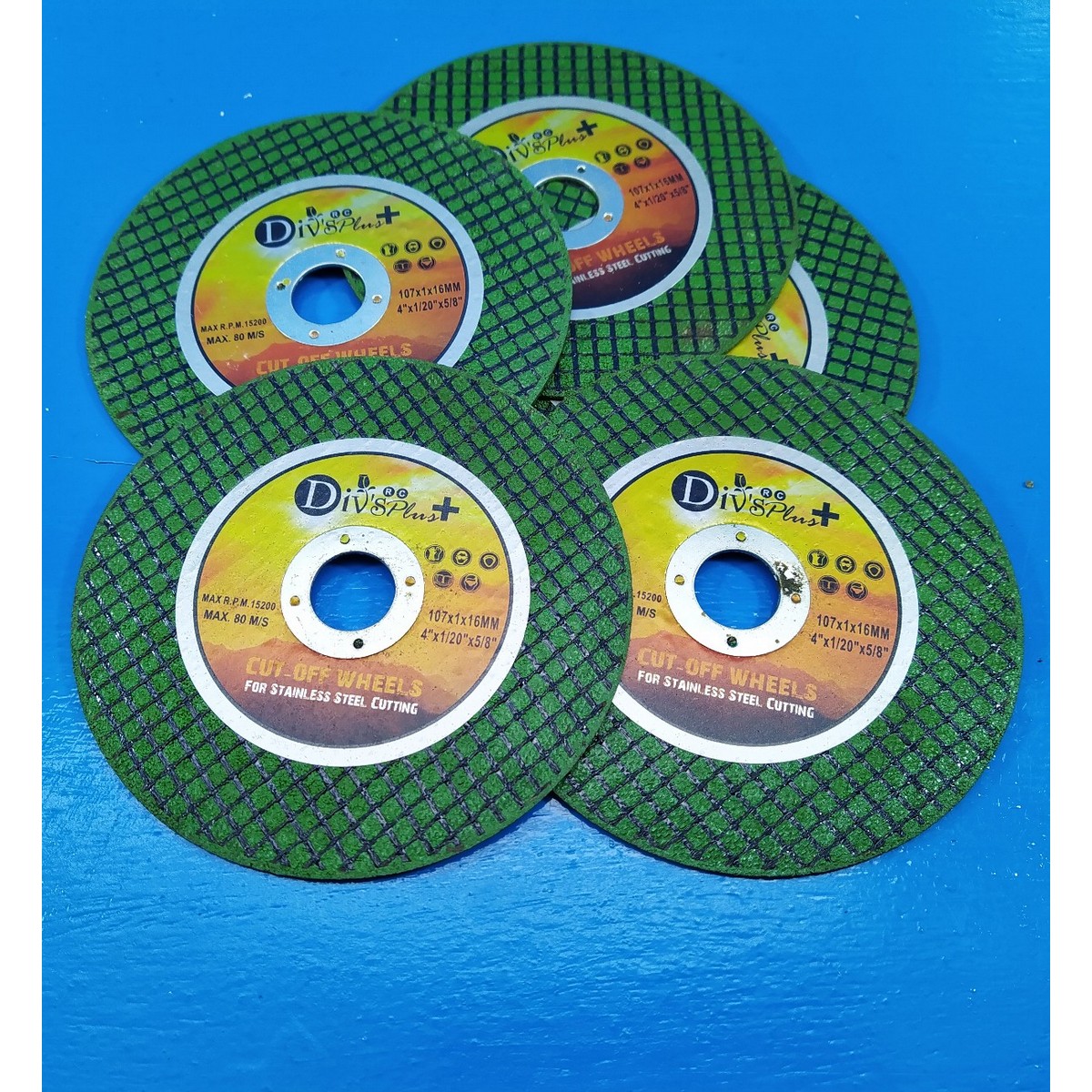 DreamsMart 107x16x1mm 4.2-inch Green Metal Cutting Disc Angle Grinder ...