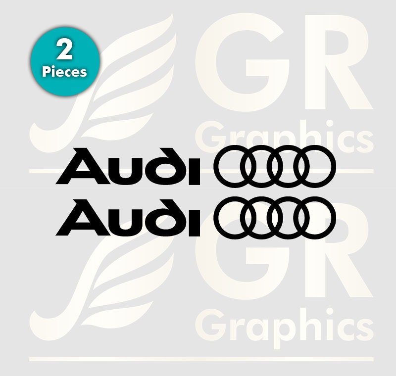 2pcs Audi Racing Sport S Line Decal sticker emblem logo High Quality ...