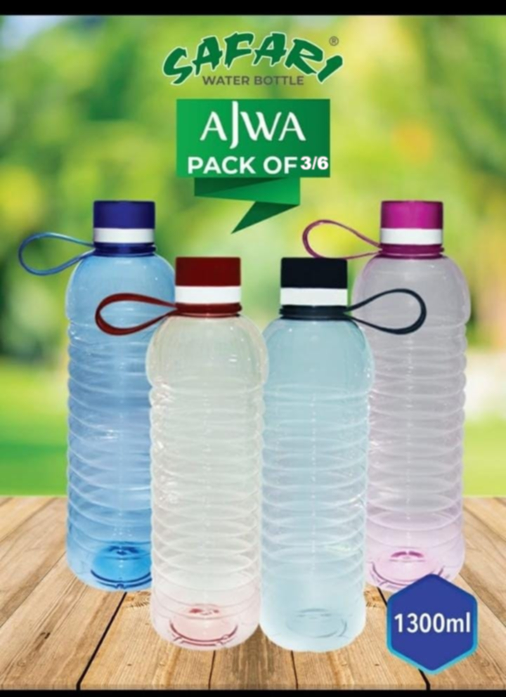 Fridge water bottle Plastic Water Bottles 1.3 Liter Refrigerator water ...