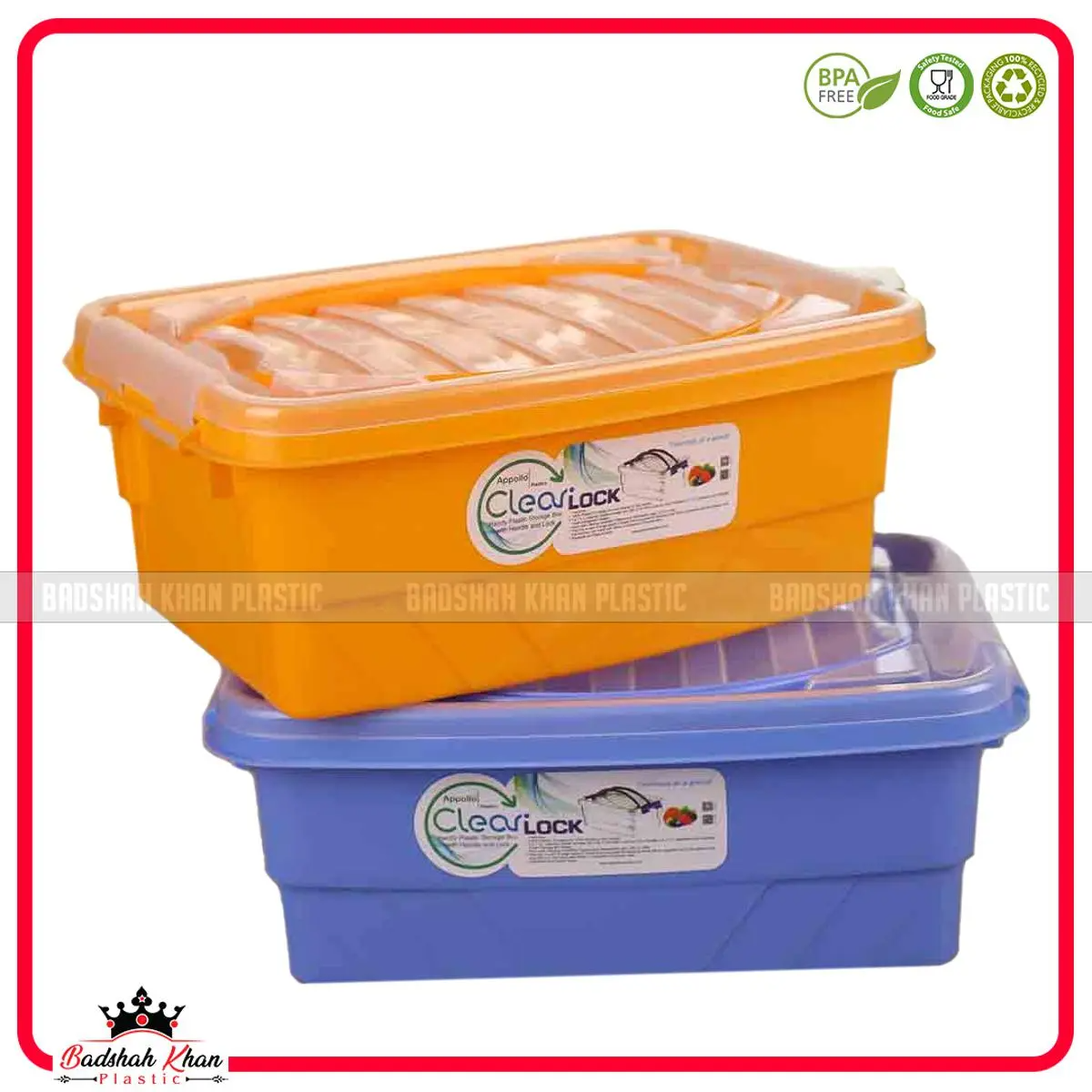 Clear Lock Storage Box - Premium Quality Food Dispenser - BPA Free Food ...