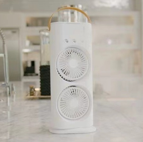 Rechargeable Automatic Rotating Dual Double Spray Mist Fan with ...