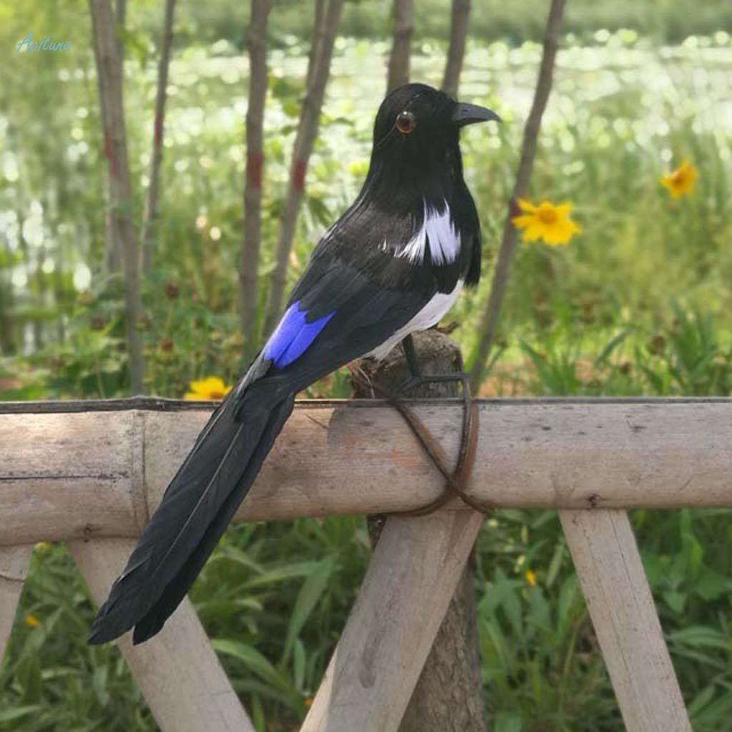 Artificial Realistic Magpie Birds Garden Tree Wedding Decor Photo Props ...