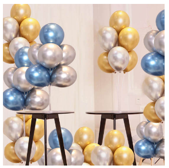 Pack of 30 pcs Metallic Balloons Chrome Balloons Party Balloons 12inch ...