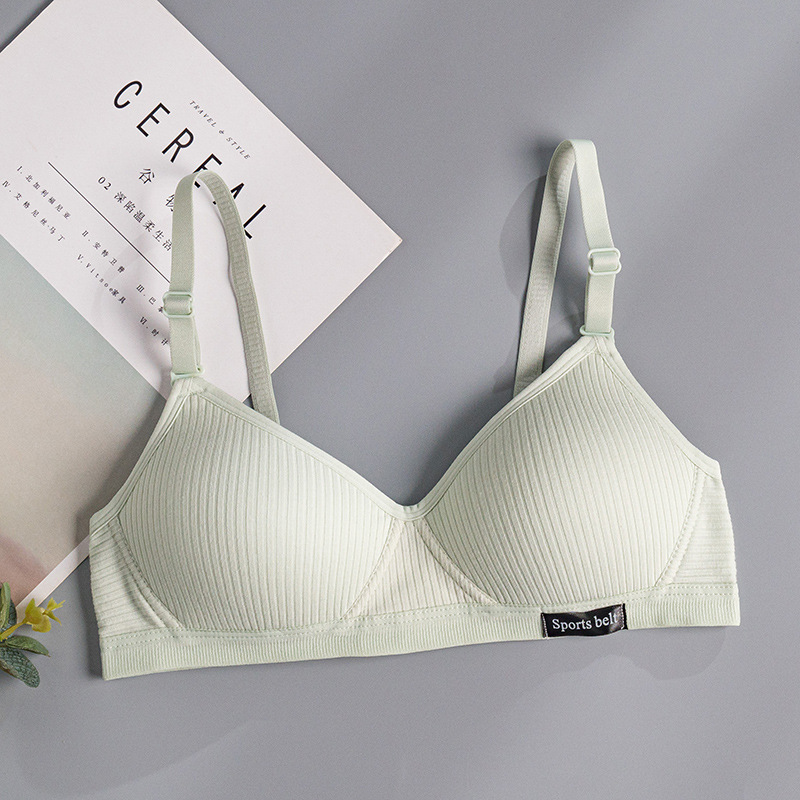 Cotton Women Bra Gather No Wired Underwear Comfortable Girls Bra Daraz Pk