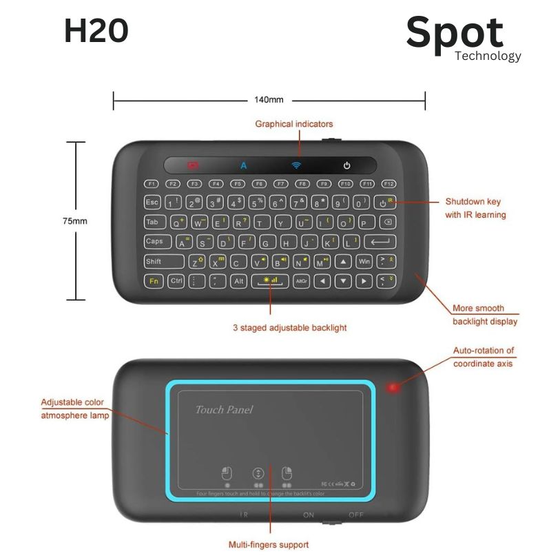 Spot - 2.4Ghz Wireless Air Mouse Remote Control Russian/English ...