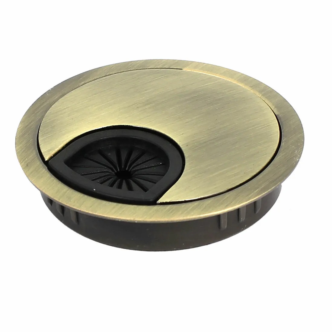 60mm Metal Computer desk hole cover Wire Hole Cover Table Cable Tidy ...