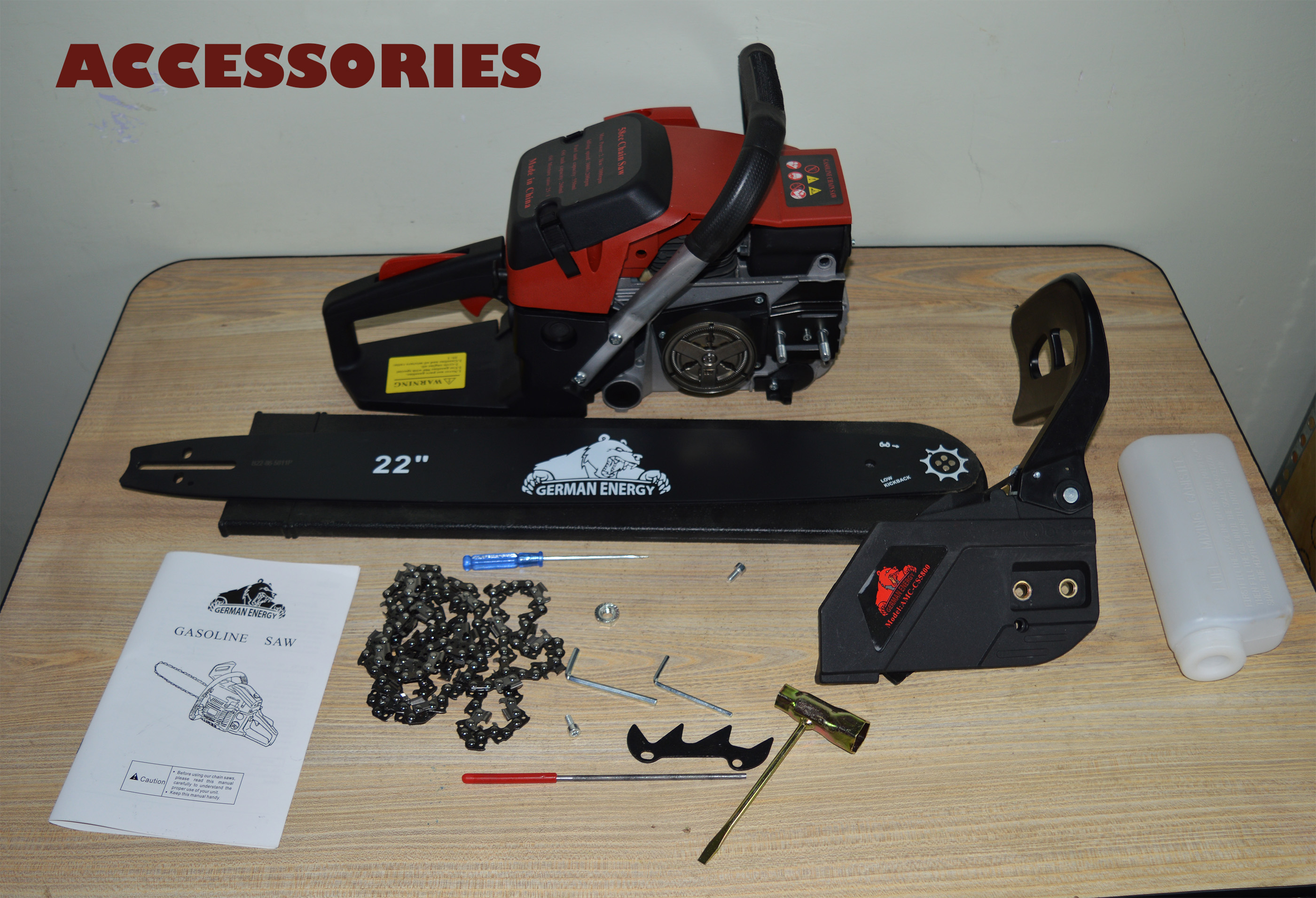 GERMAN ENERGY Imported Professional 58cc Petrol Chainsaw Petrol Chain ...