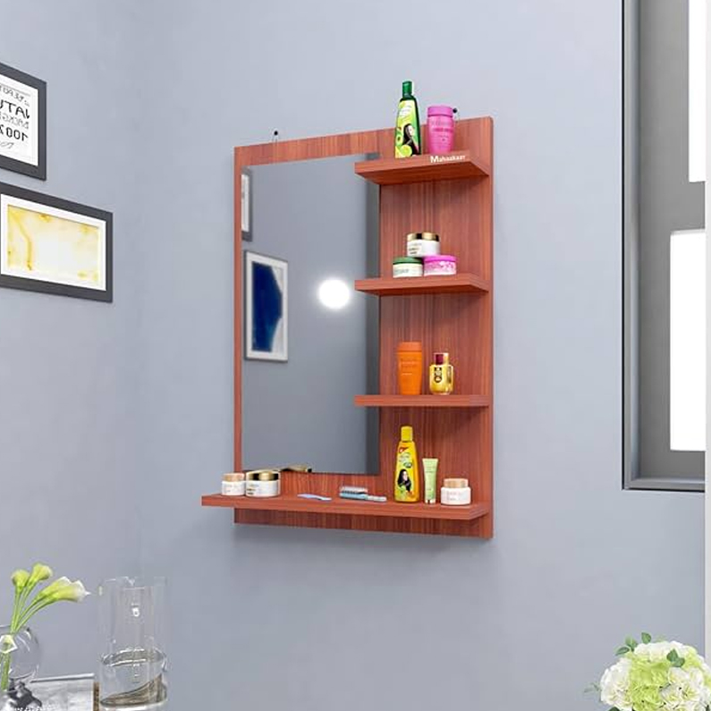 fabulous Wall mount dressing mirror table DIY with shelves | Daraz.pk