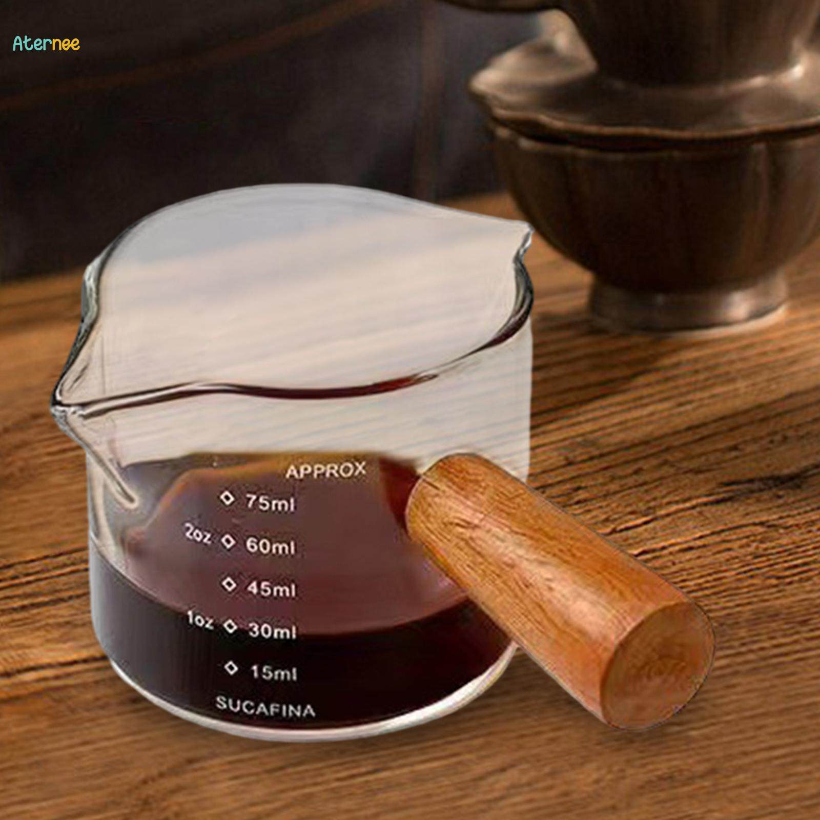 Espresso Glasses Coffee Measuring Cup Two Measurement Units Anti Scald ...