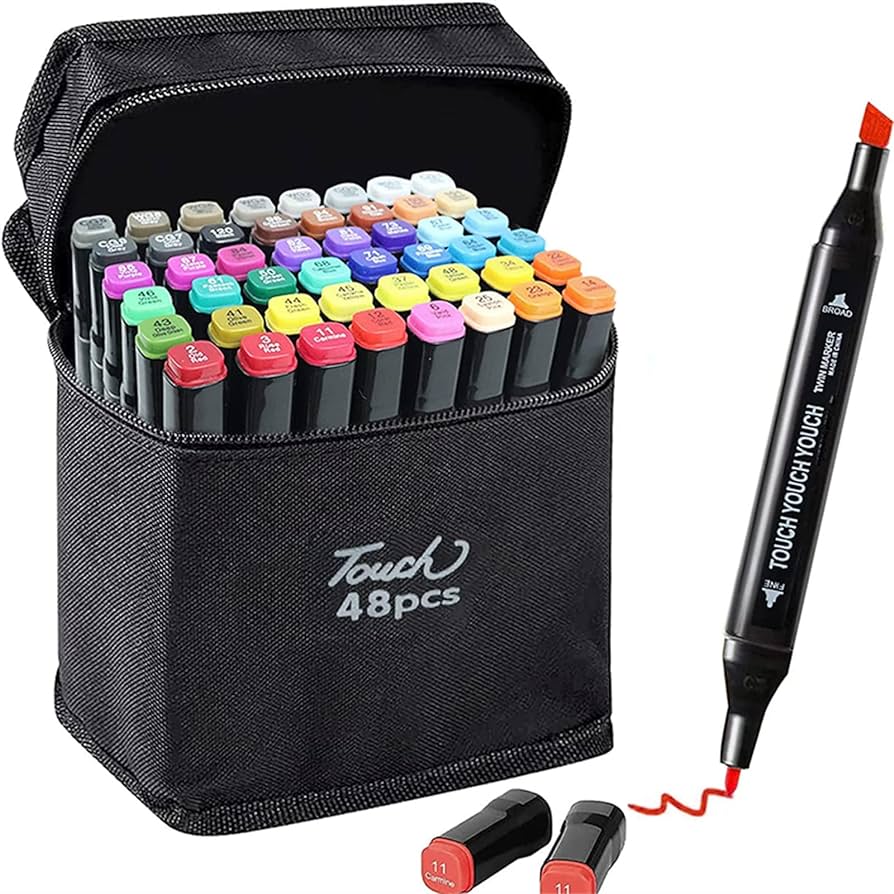 24pcs Set of Sketch Markers Copic Twin Double Headed Markers ink ...