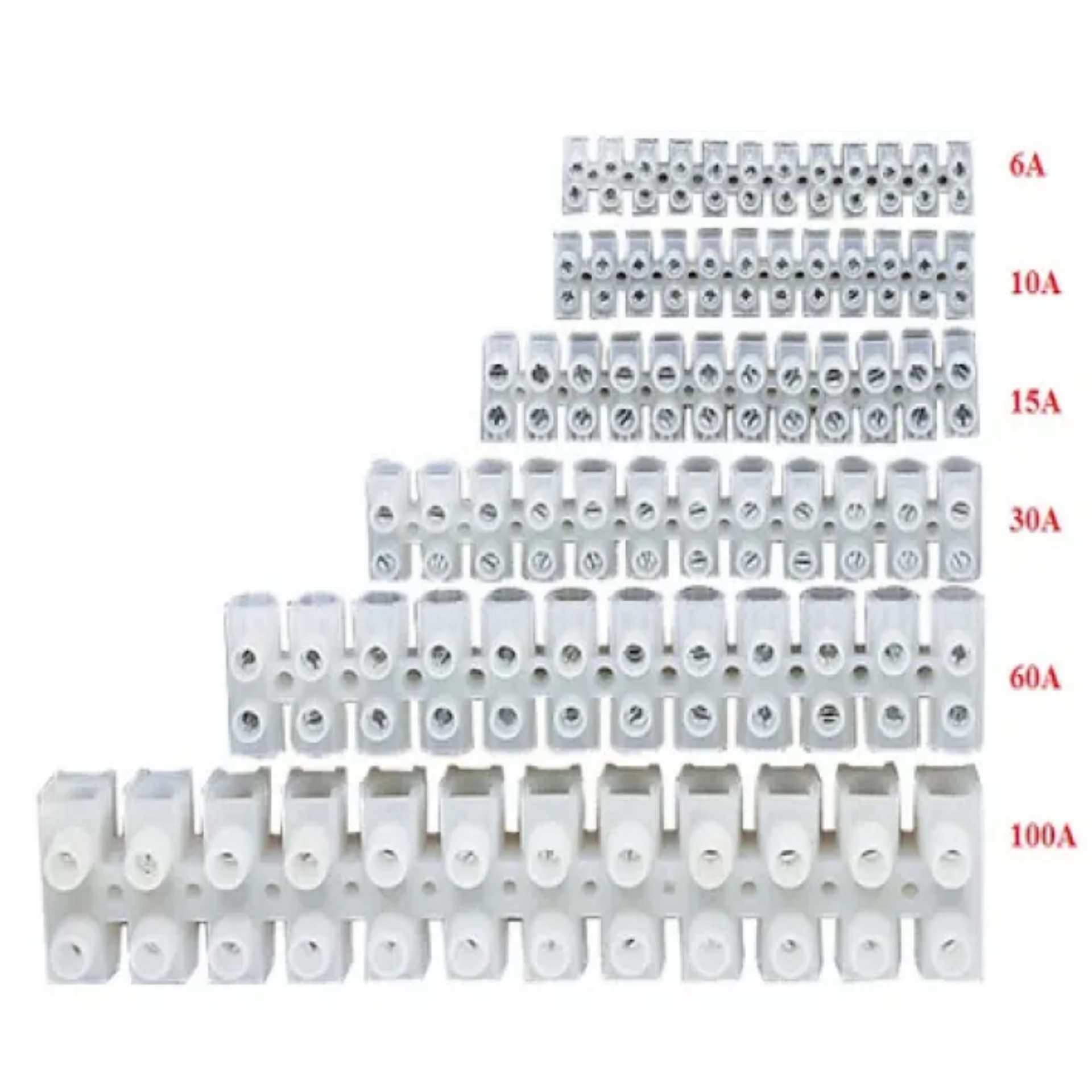 wire connector , connector strip , brass terminal , plastic body ...