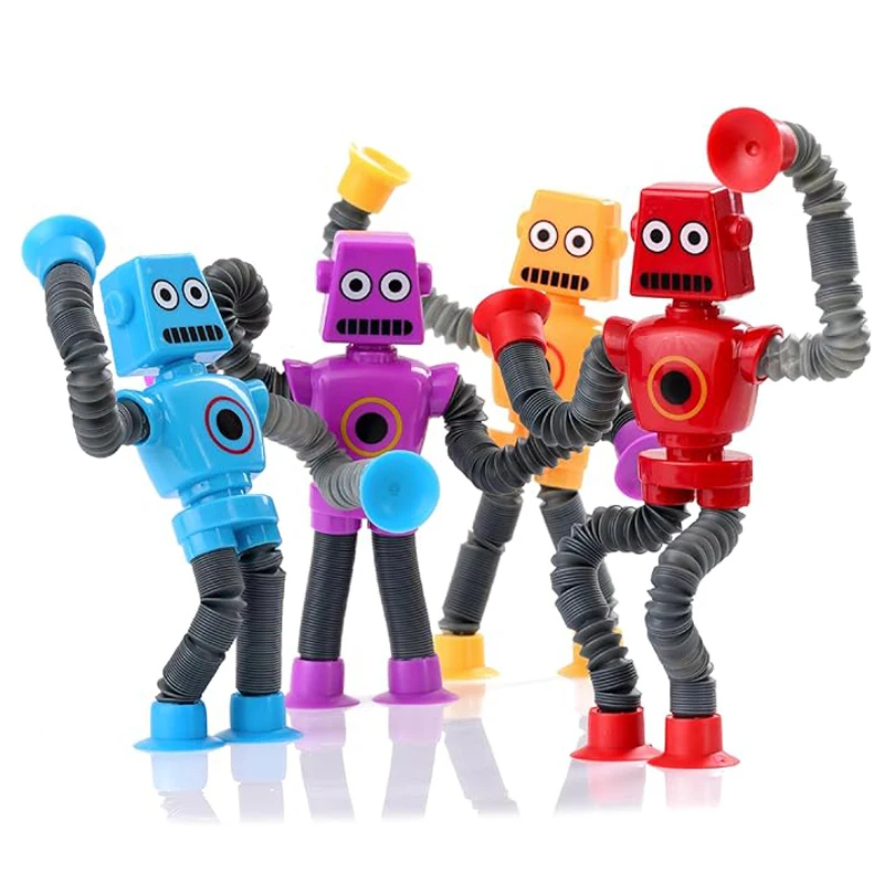 Portable Multifunctional Cartoon Robot Stress Relief Toy , Random Color ...