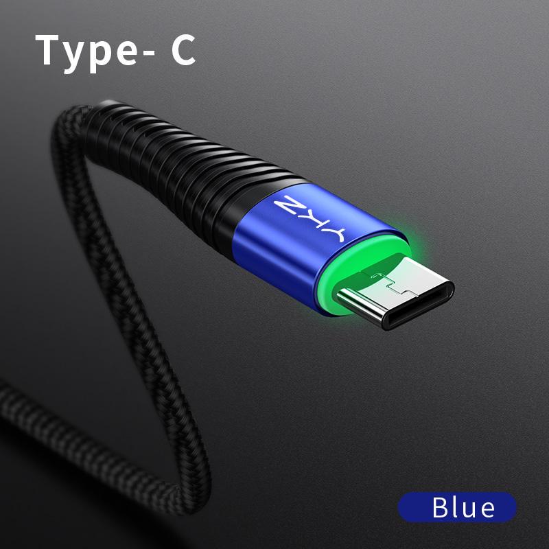 YKZ LED Light USB Type C Cable Fast Charge Wire | Daraz.pk
