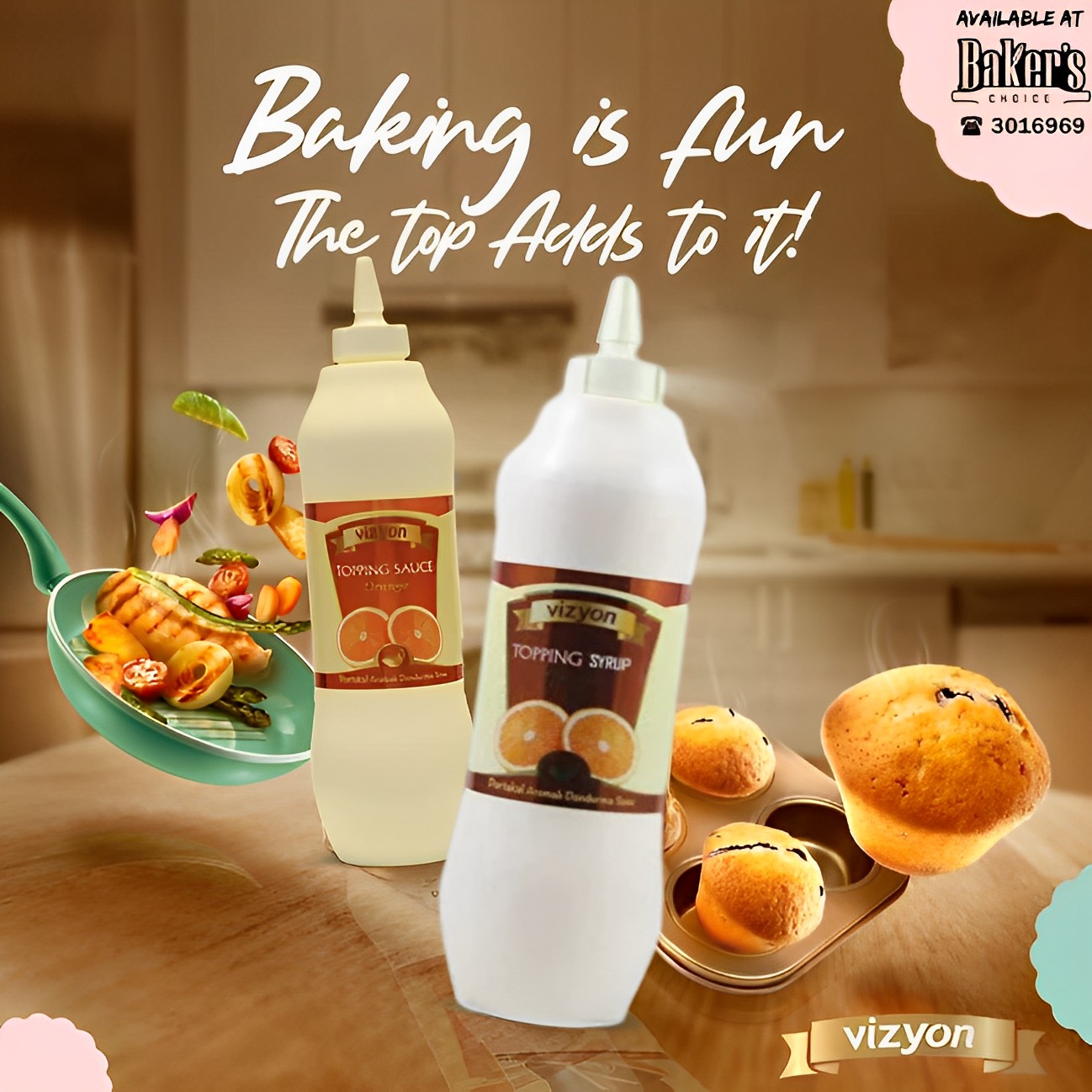 Vizyon orange Topping Syrup / Topping Syrup / for Cake Topping Syrup ...