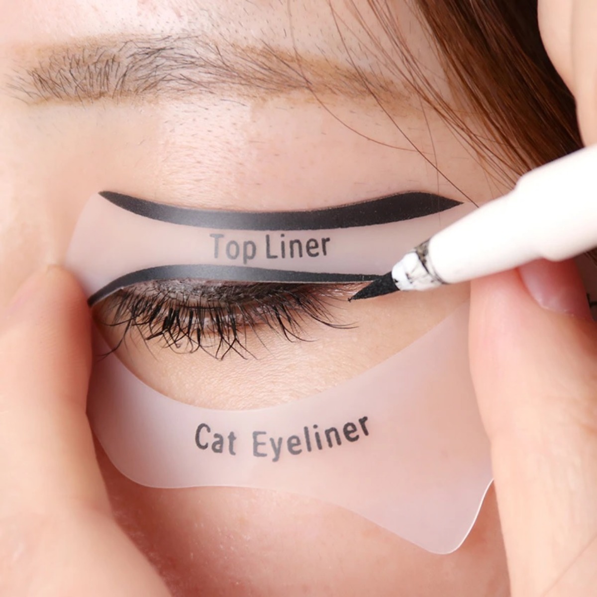 Printable Cat Eye Makeup Stencil | Saubhaya Makeup