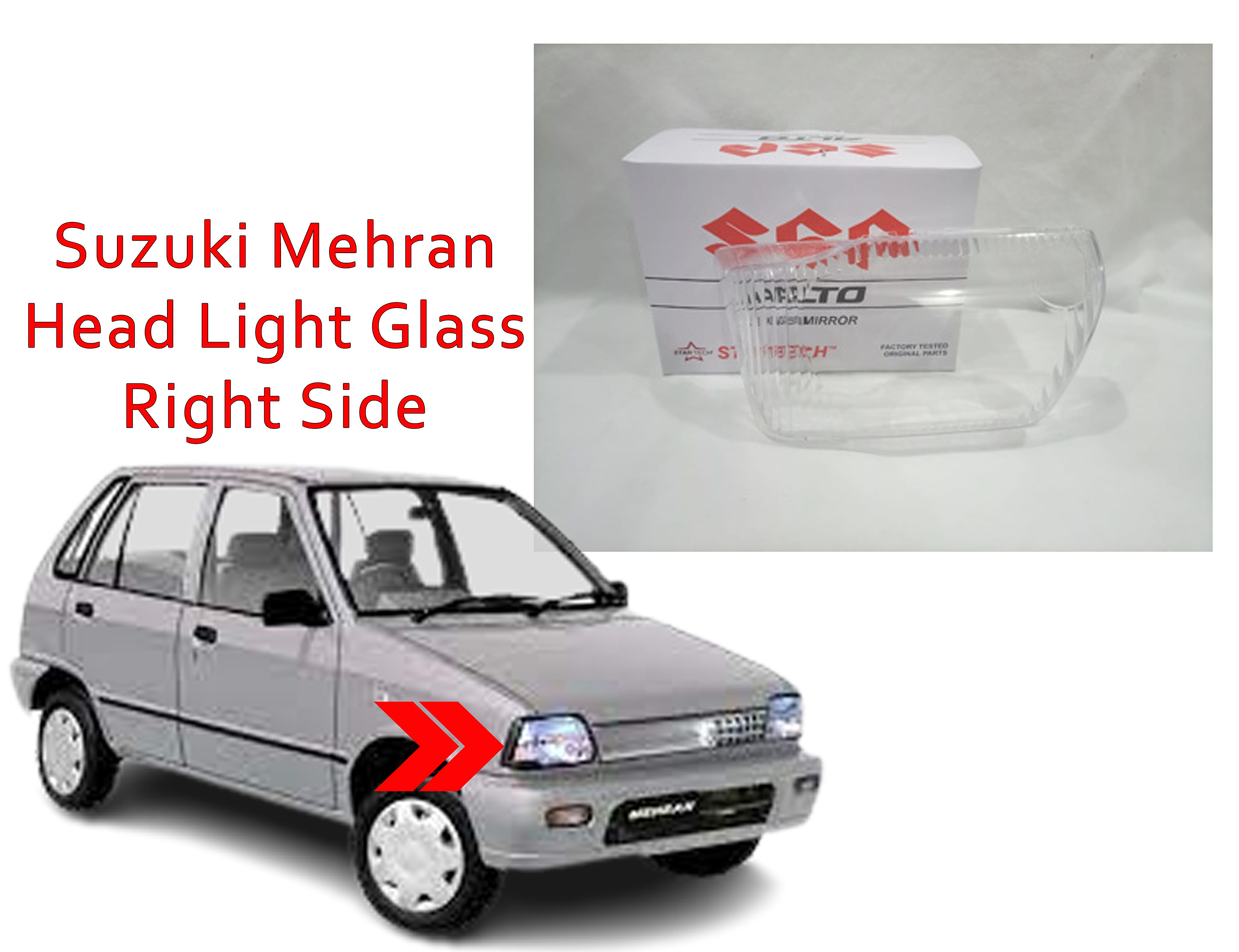 Suzuki Mehran Head Light Cover - 1 Piece Right Side | Daraz.pk