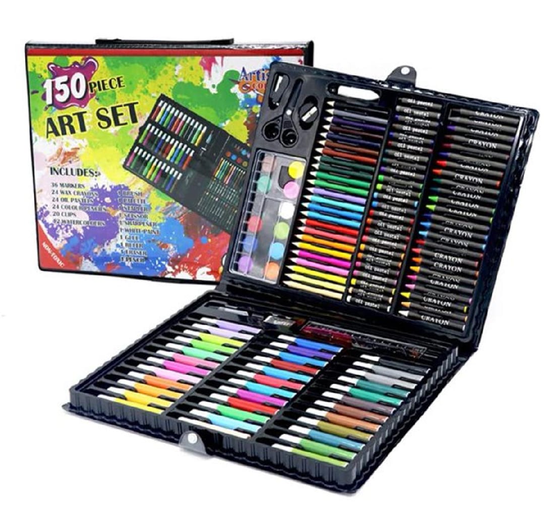 42 | 68 | 86|150 PCS Colouring Kit / Set With Button Box Best Quality ...