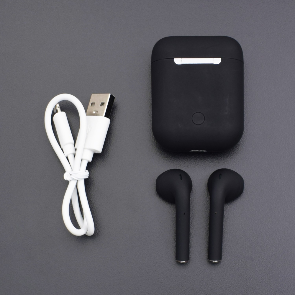 Original i12 Tws Touch Sensor Airbuds Earphones With Charging Case Dock ...