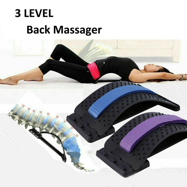 Back Pain Relif Stretching Spinal Device Back Massager For Bed & Chair ...