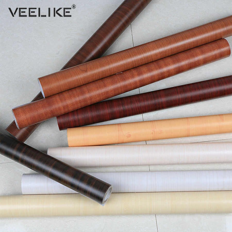 PVC Sticker Waterproof Vinyl Wooden Grain For Cabinet (60Cm X 2Meter ...