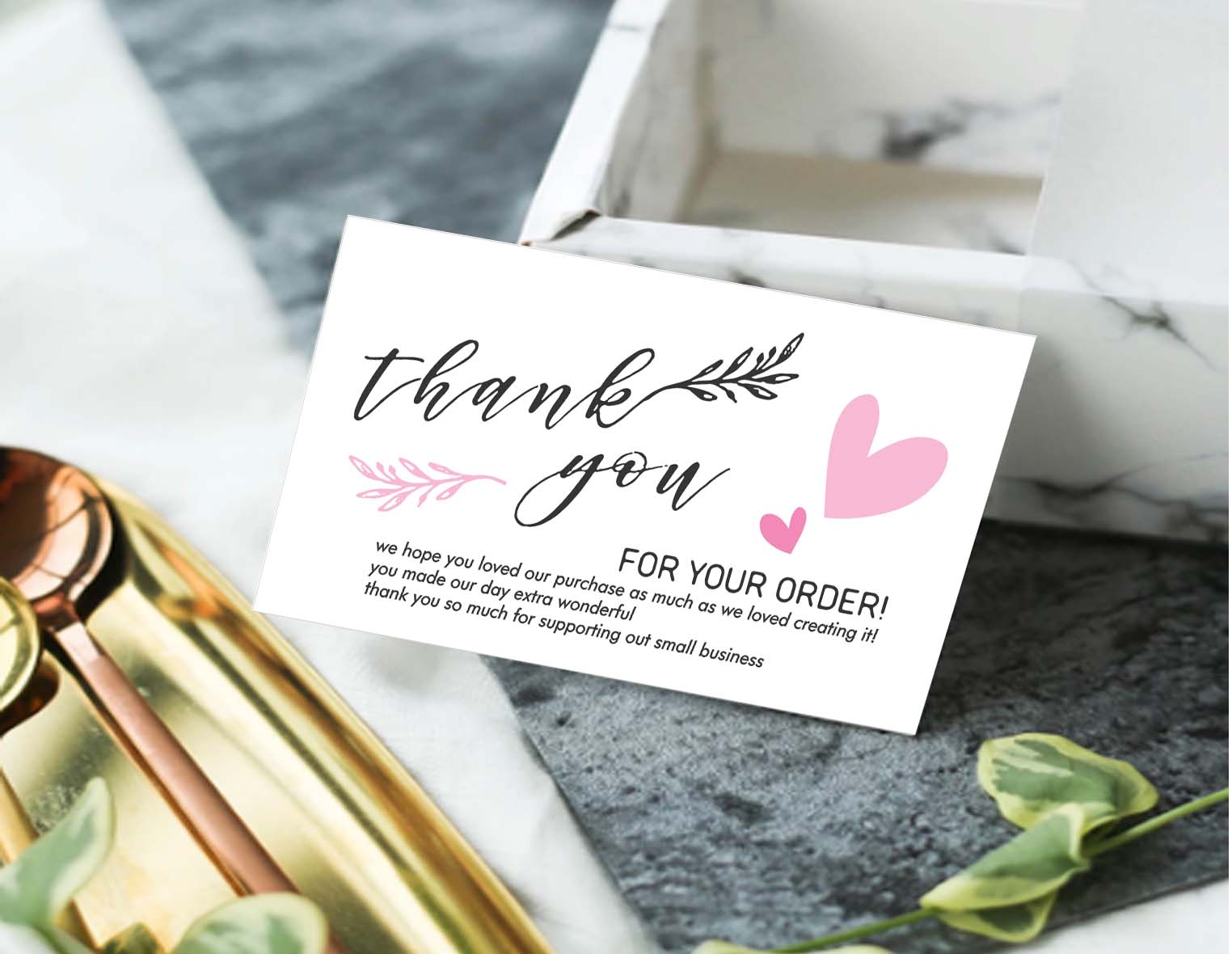 Thank You cards 100 Pcs For Gift Package Party Birthday Wrapping ...