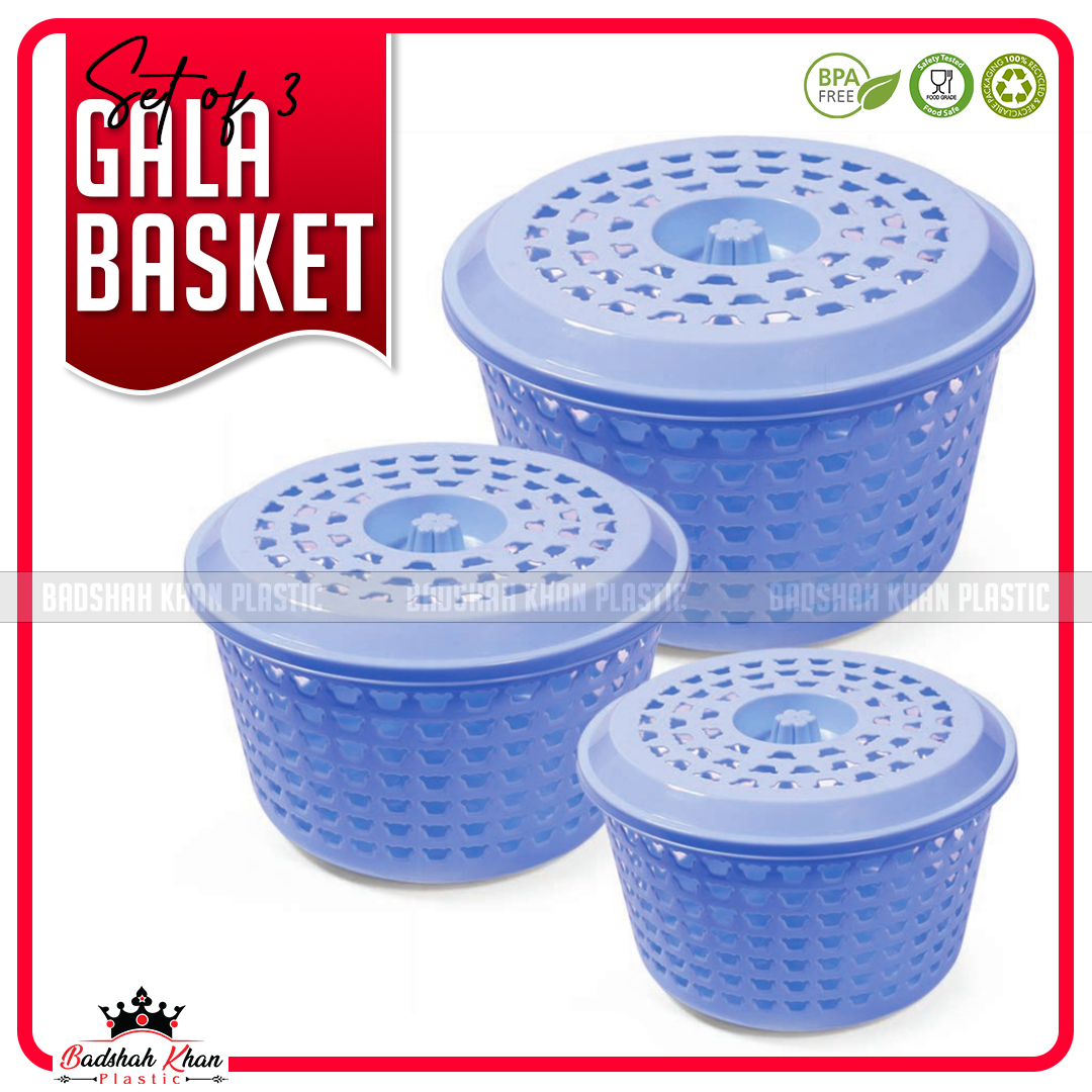 Gala Basket Fruit Container Fruit and Vegetable Storage Basket 3pcs Set ...