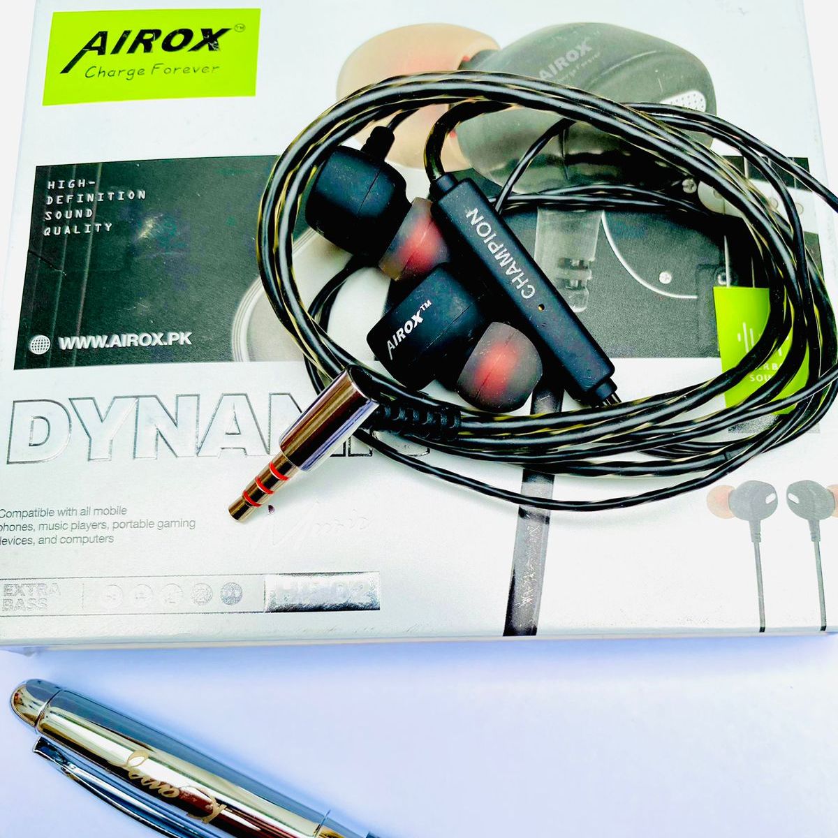Hand free/Airox Super bass handsfree dynamic Clear Base and Stereo ...