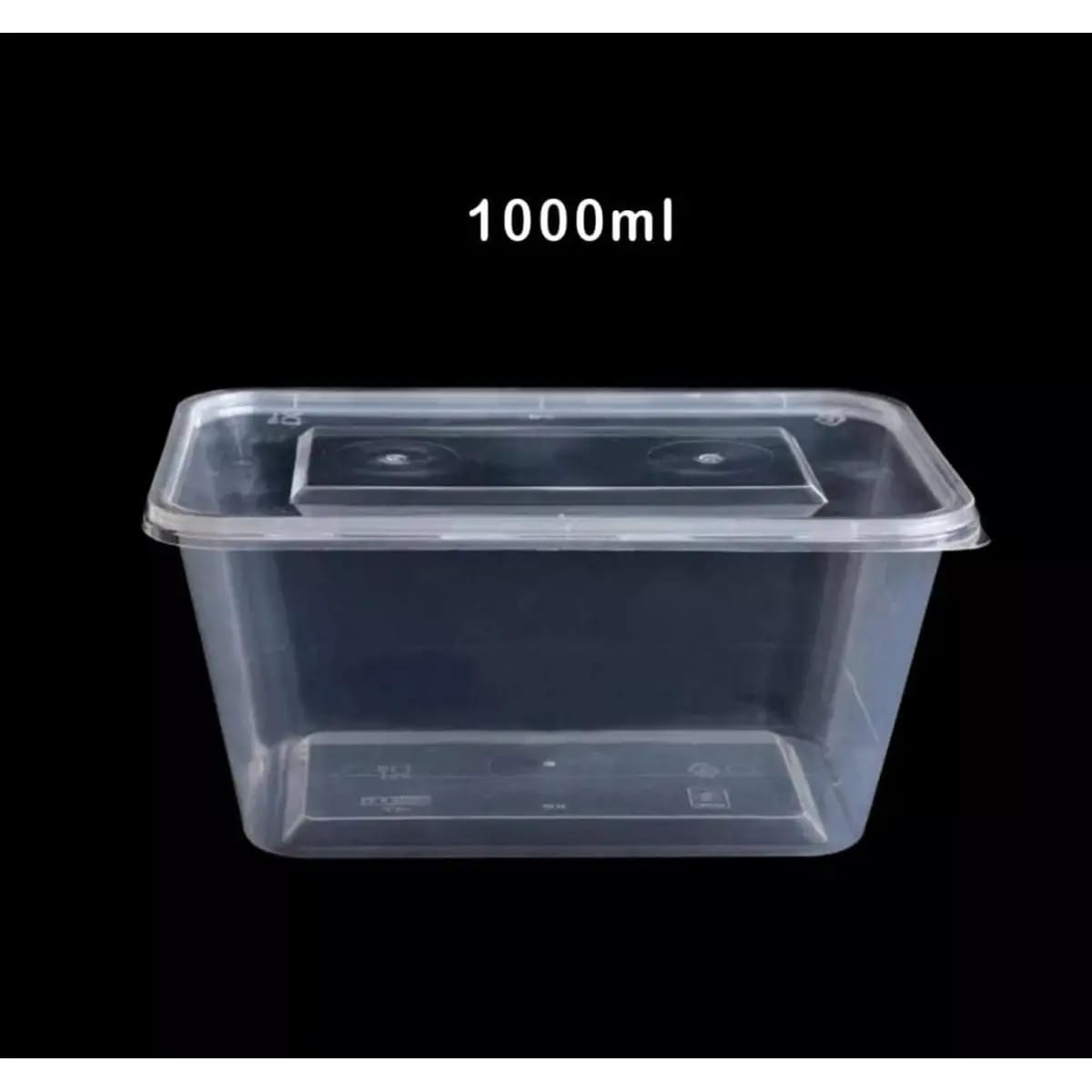 Pack of 10/20/50 1000 ML. Microwave Disposable Food Storage Boxes ...