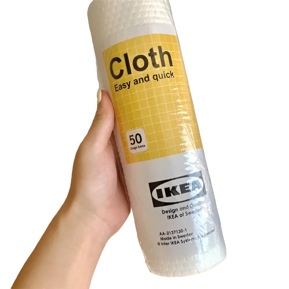 IKEA Reusable Wipes-50 Sheets Per Roll-Multipurpose Wipes-Disposable ...