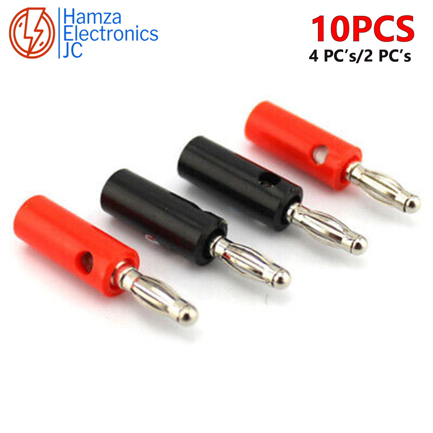 1/2/5 Pairs Speaker Wire Cable 4mm banana plug Male Adapter Screw for ...