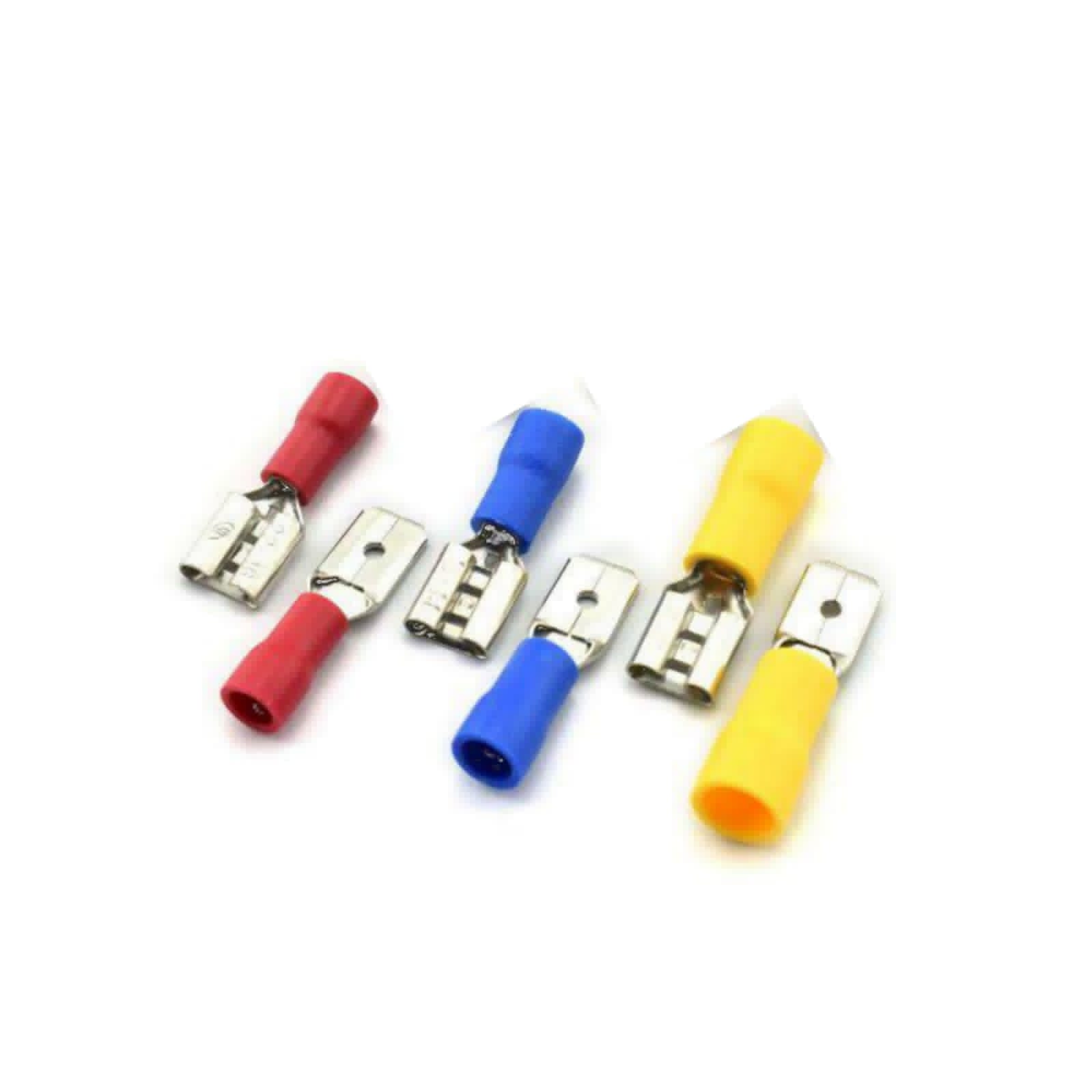 50pcs insulated lugs, brass thimble, copper terminal, high quality wire ...