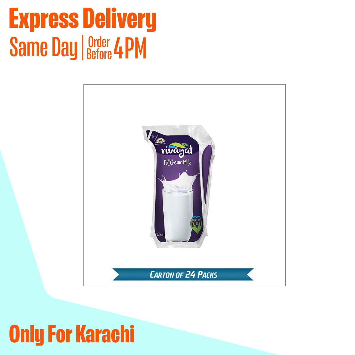 Rivayat - Full Cream Milk-ECO -250ml | Daraz.pk