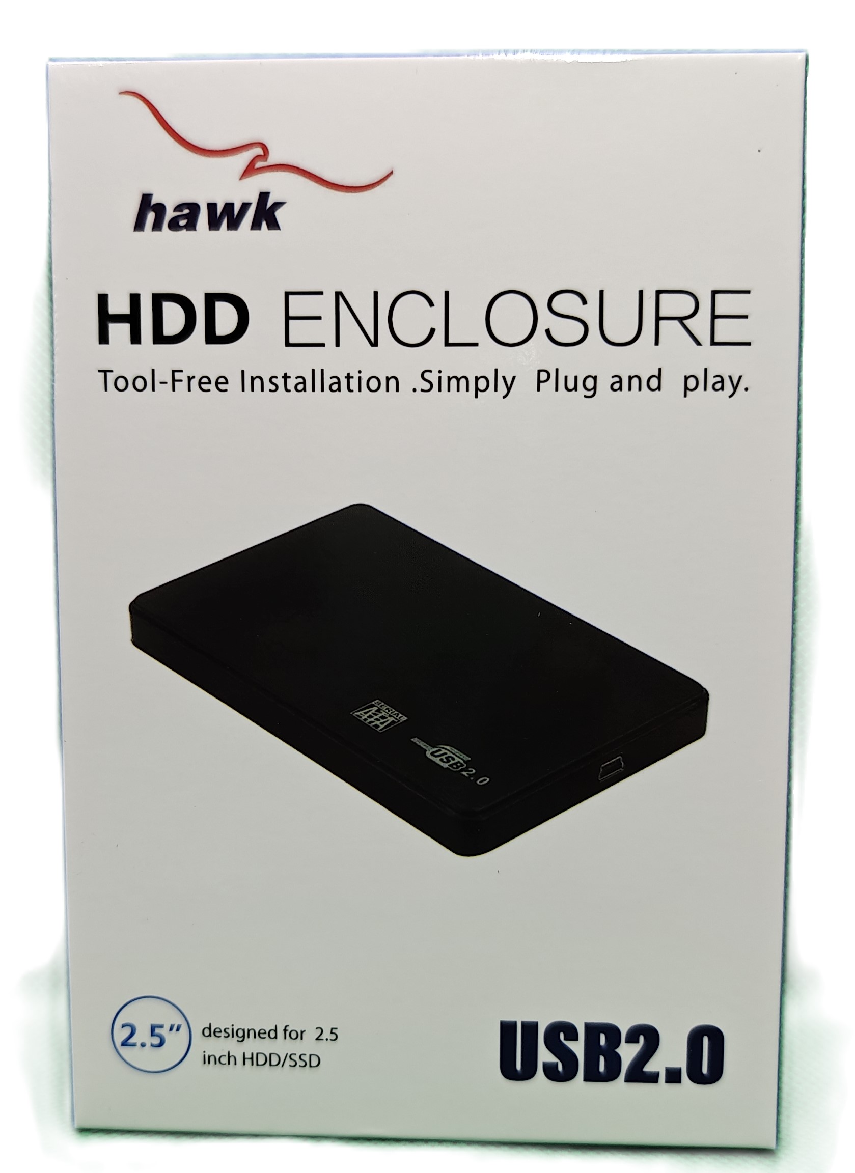 HAWK HDD Case 2.5 Inch Transparent SATA to USB 3.1 C TYPE External Hard ...
