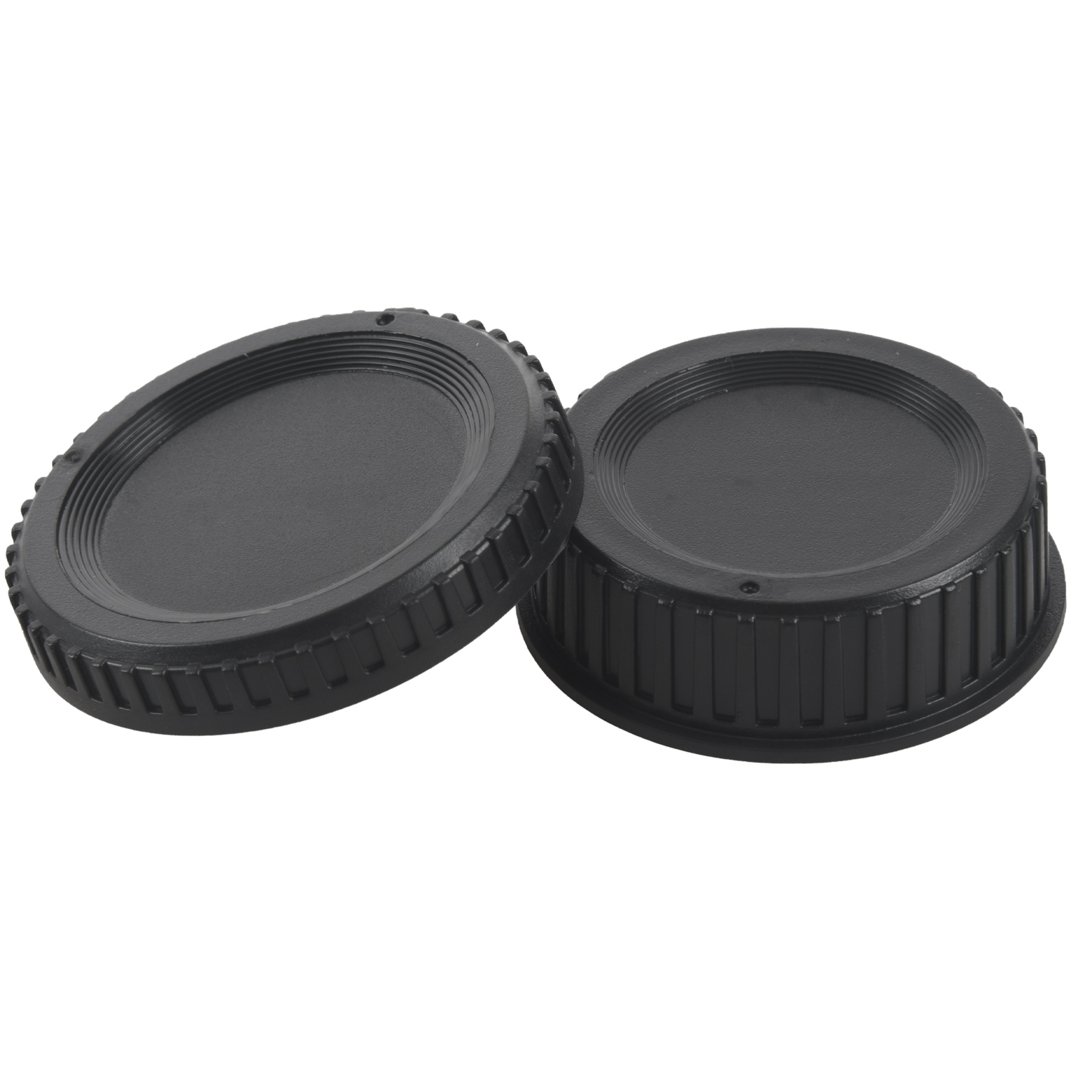 QUANBU Black Plastic Camera Body Cover + Rear Lens Cap for Nikon ...