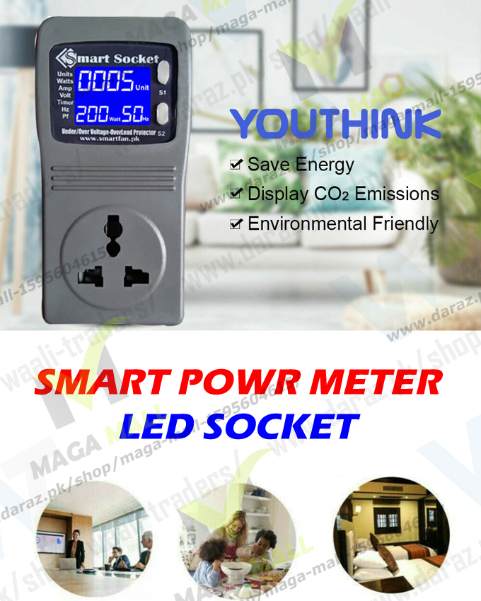 Smart Energy Meter Power Meter Power Meter Power KWh Measurement Socket ...