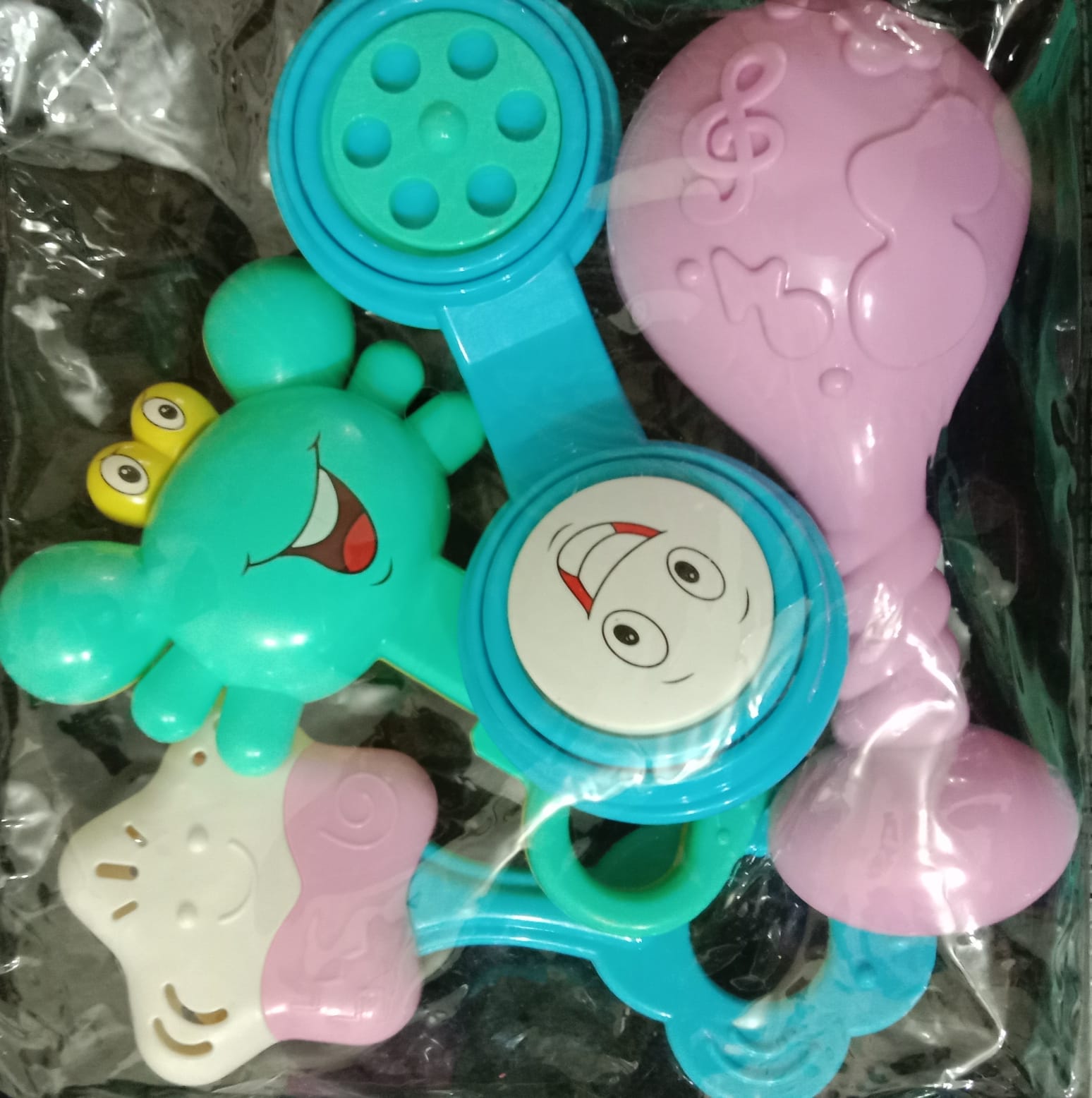 Baby Rattles 4 Pc High Quality Set | Colorful Rattle Play Set 4 Pc ...