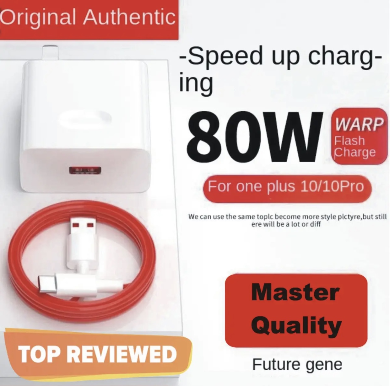 One Plus 80watt WARP Charger for OnePlus All Models With Data Cable ...